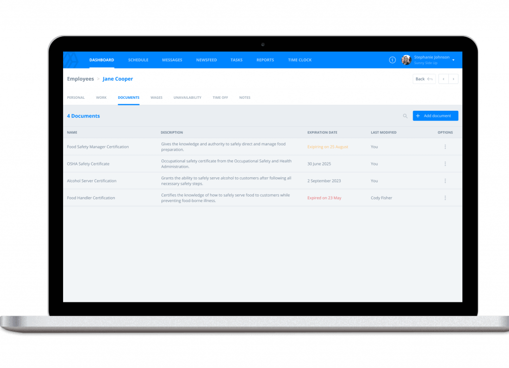 Employee Documents And Personnel File Storage | Sling